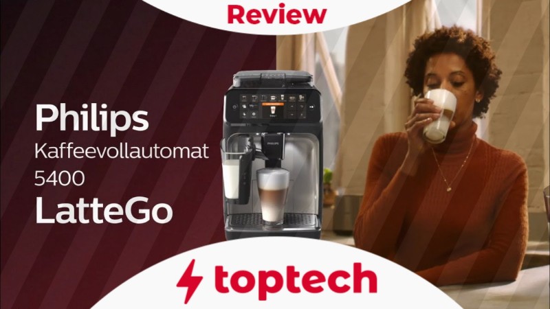 Review: Philips Series 5400 Kaffeevollautomat mit LatteGo im Test ...